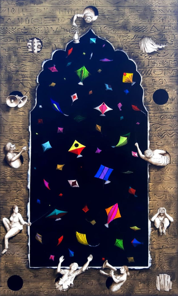 Hagioscope (Kite Series) : Shop Original Painting by Gourishankar Soni ...