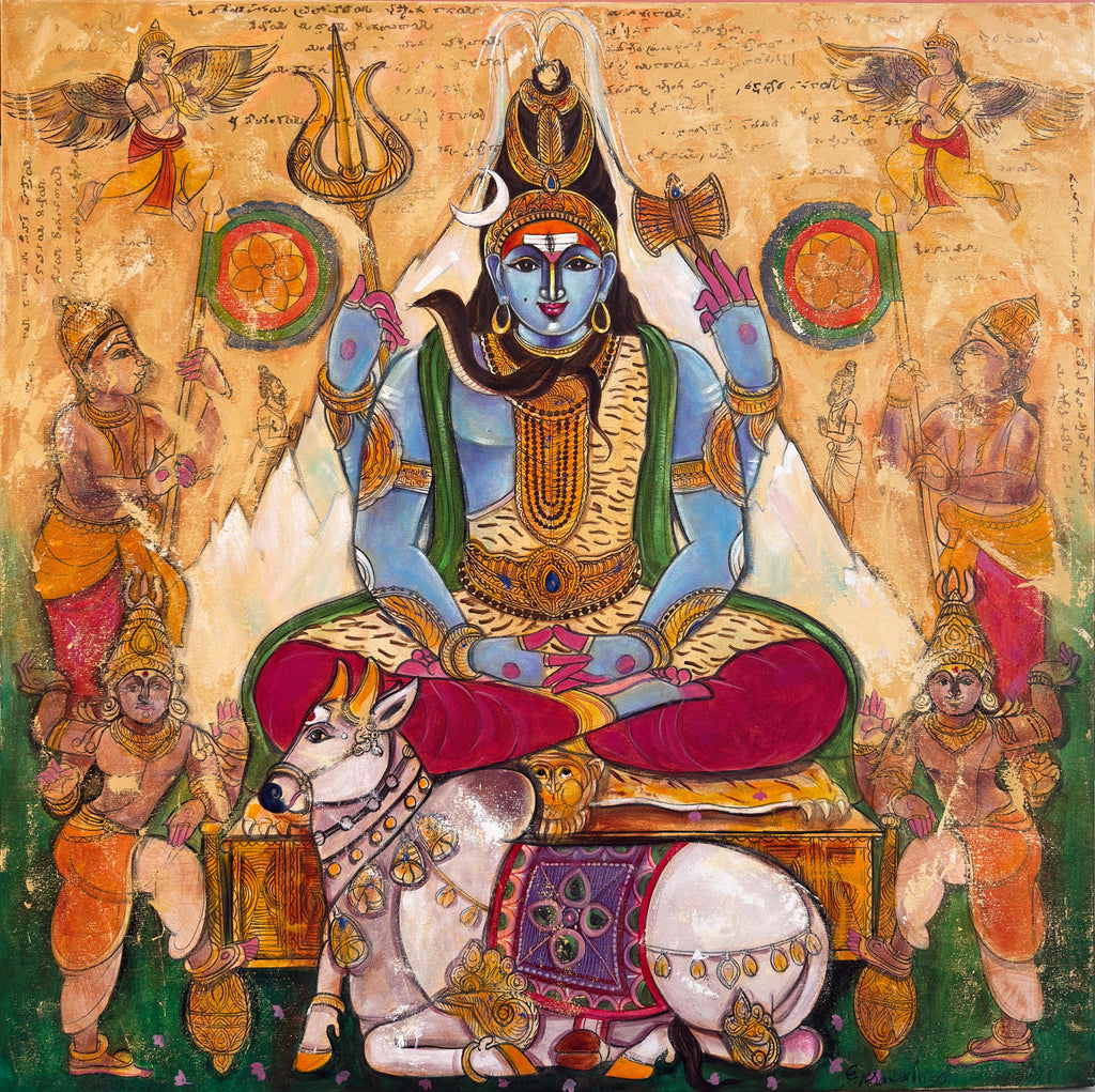 Kailasavasa: Buy Lord Shiva Spiritual Painting by Pramod Reddy Gade ...