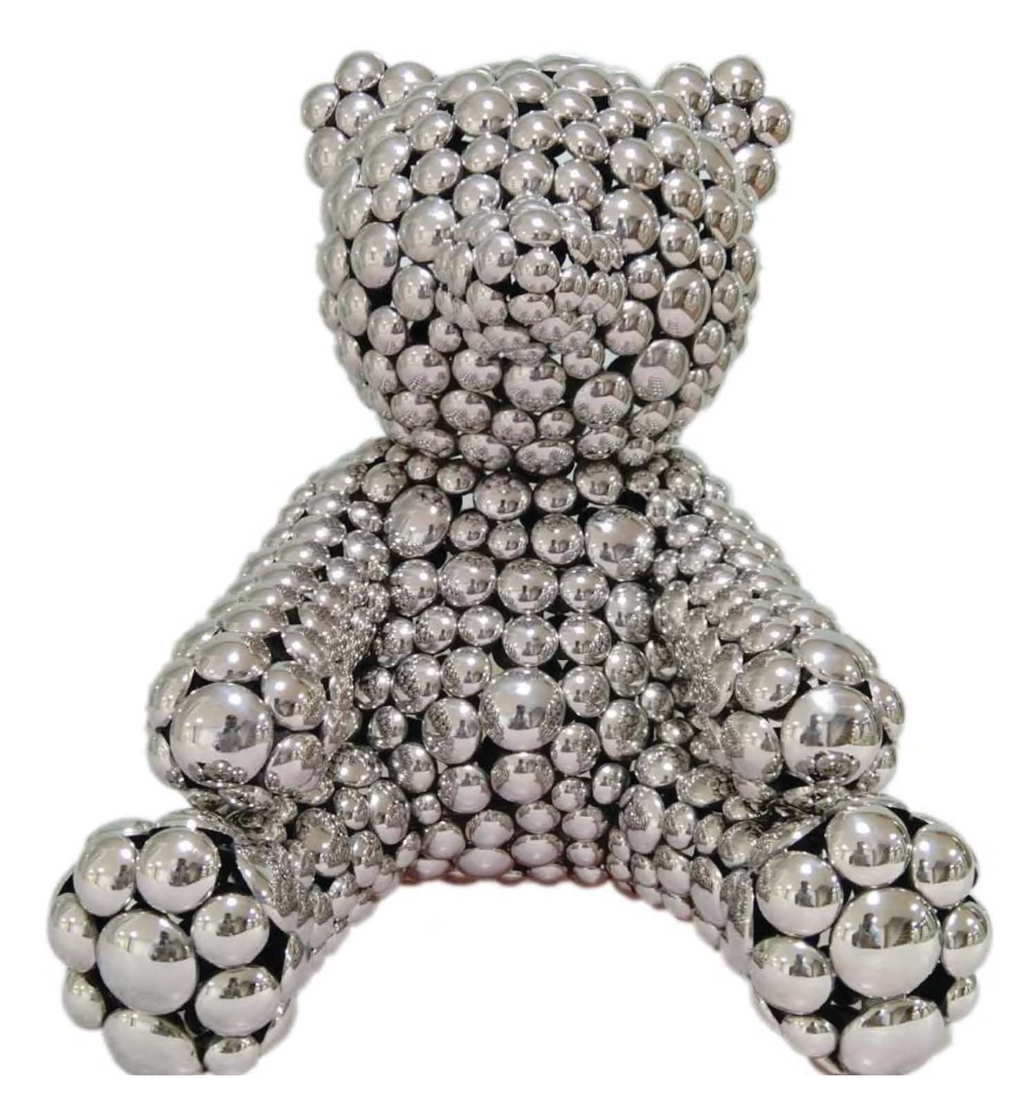 Valay Shende Teddy Bear (Chrome) Sculpture: Shop Unique Luxury Gifts ...