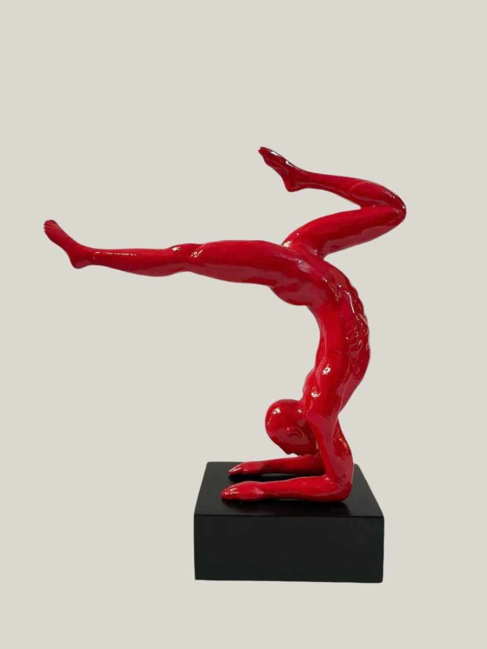 Yoga - Inversion (Red) : Sculpture by Vernika Singh – Artazzle